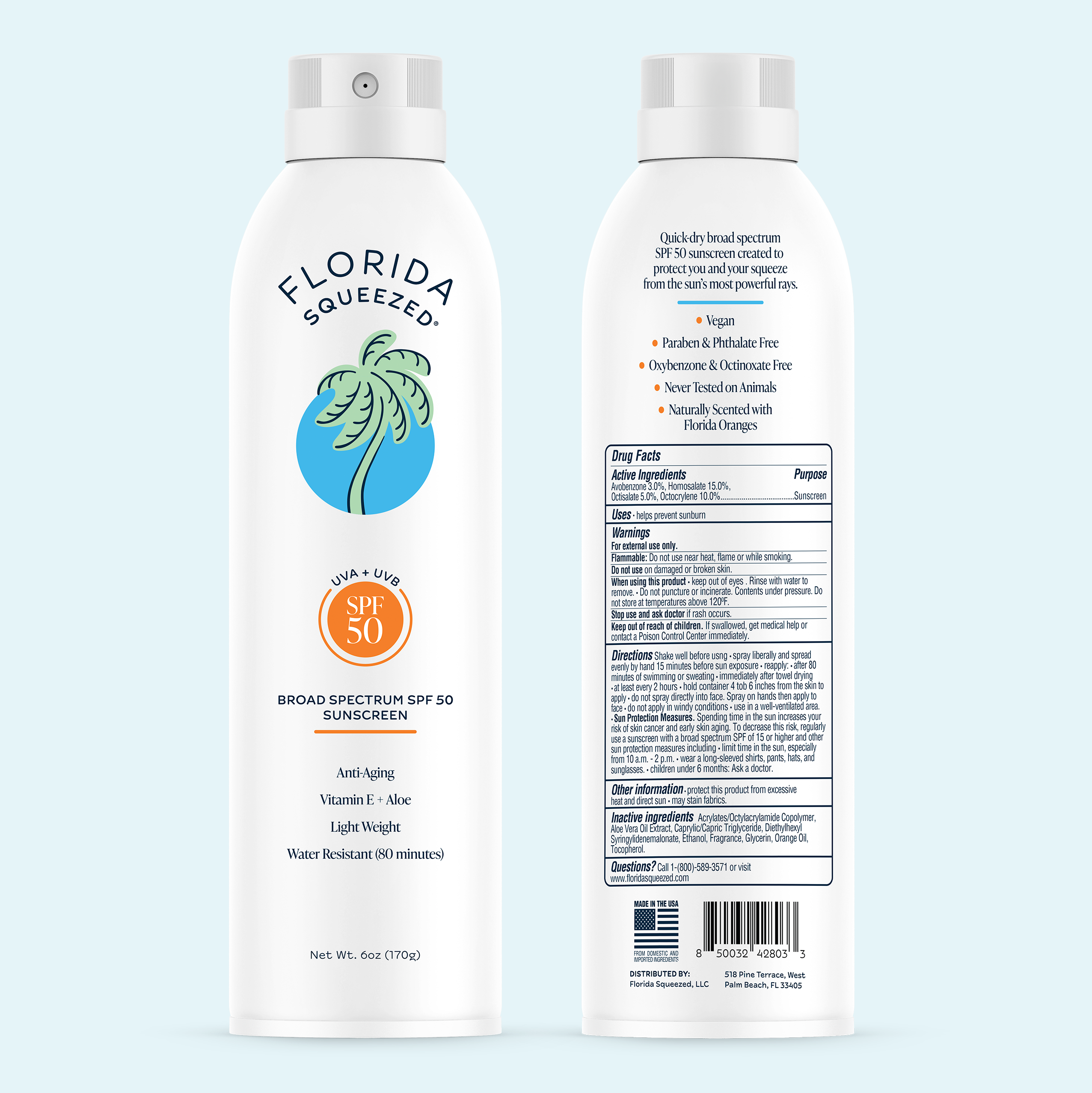 SPF 50 Sunscreen Non-Aerosol Spray – floridasqueezed